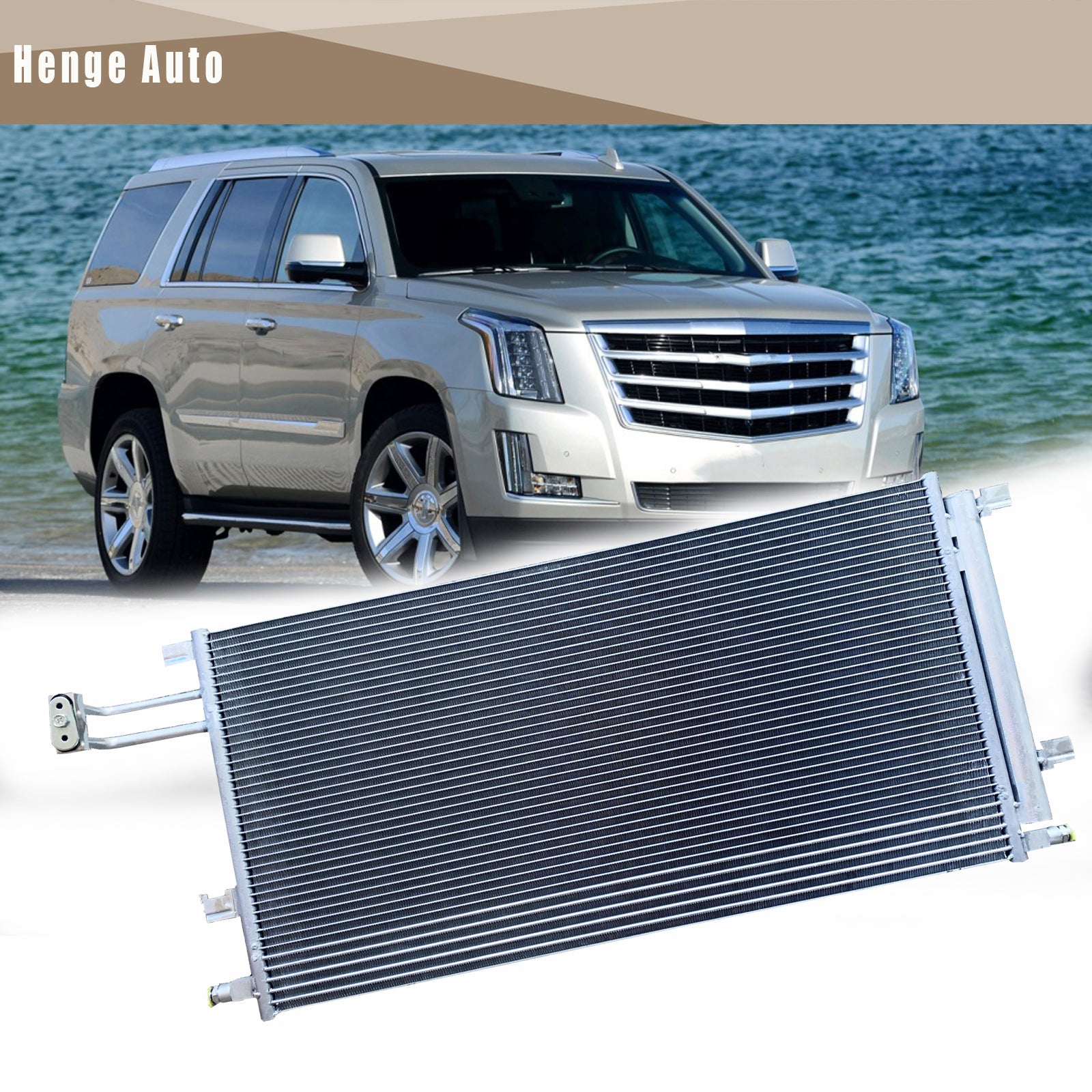 AC Condenser For Chevrolet Silverado 1500 GMC Sierra Cadillac Escalade ...