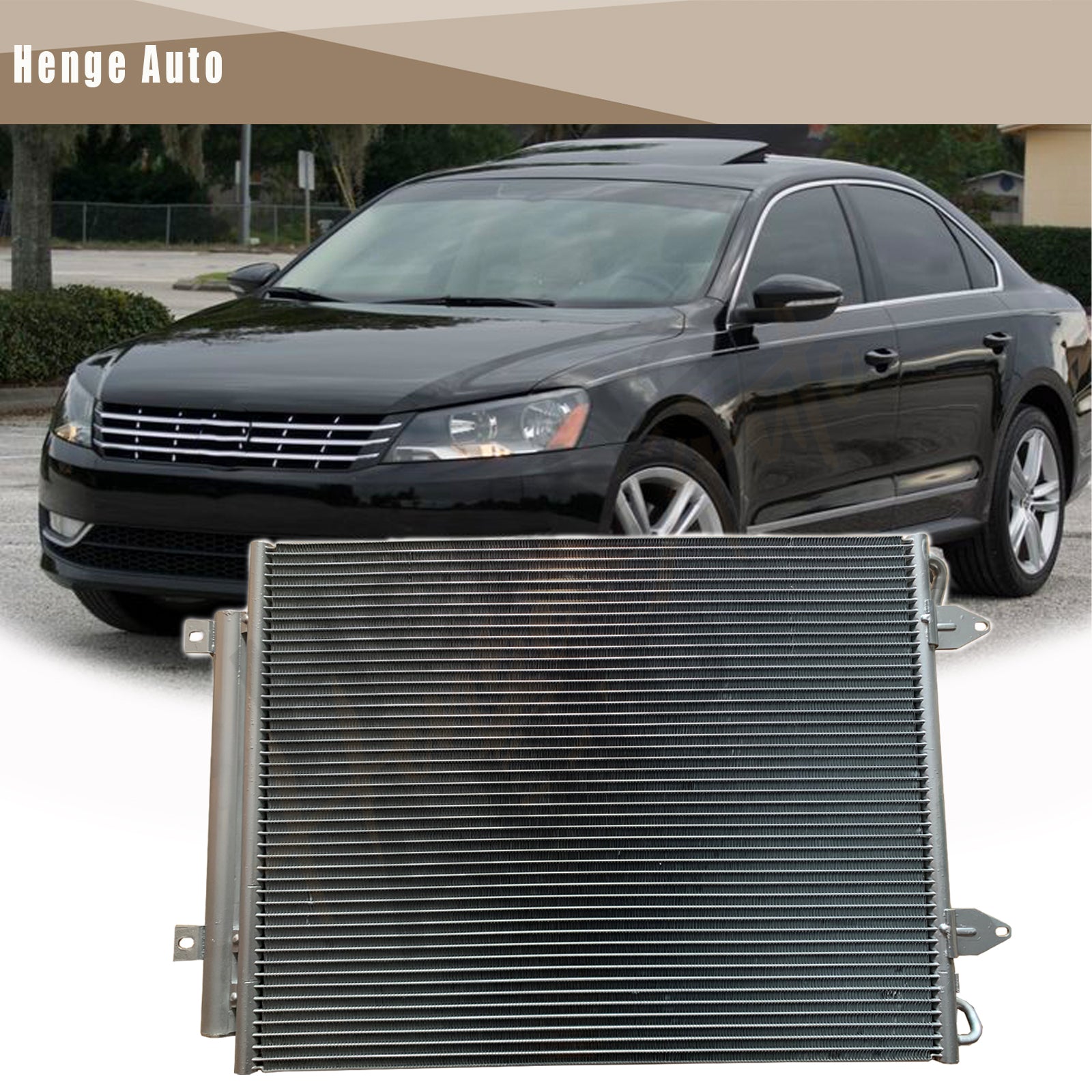Aluminum Condenser Assembly Compatible with Volkswagen Passat 2013-201 ...