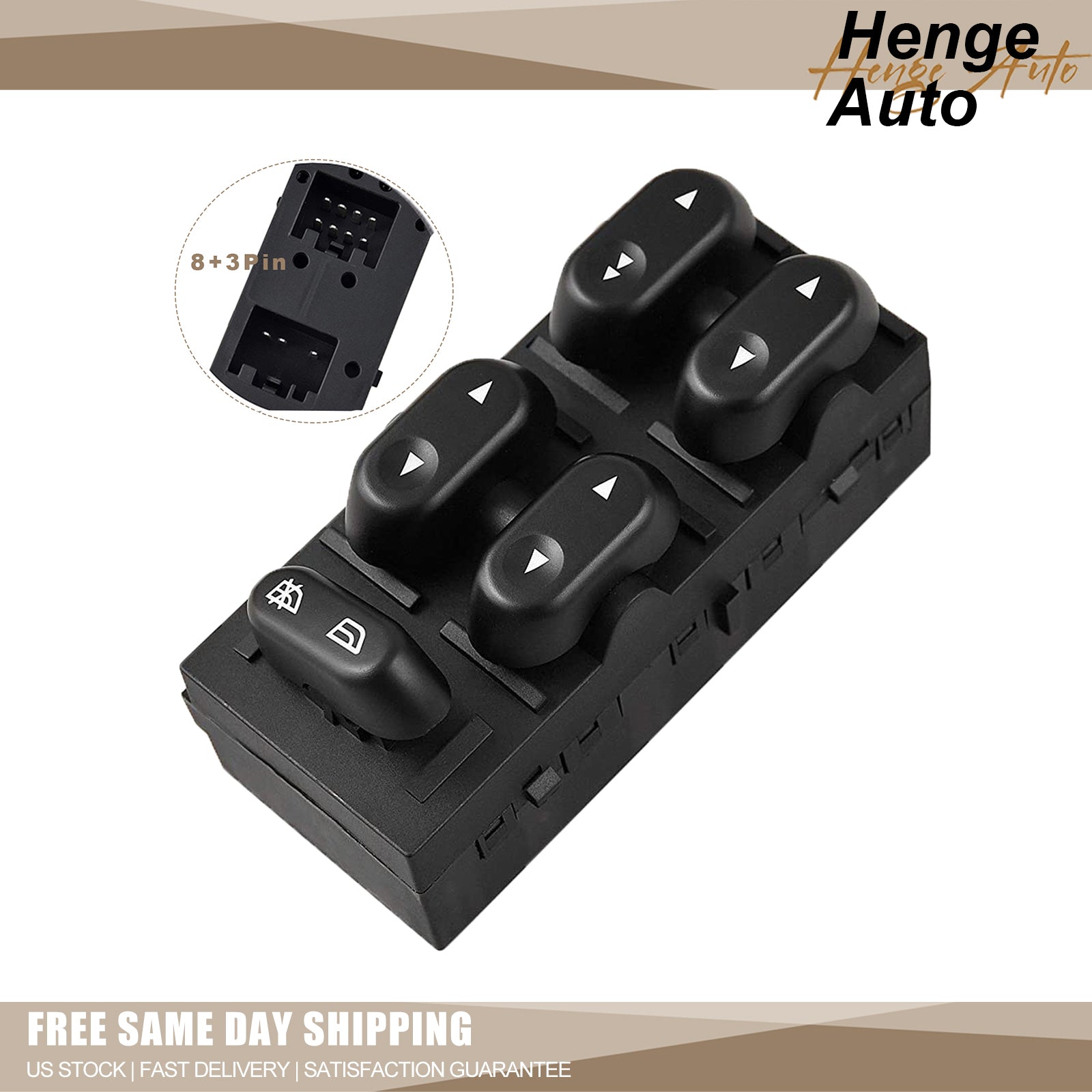 Master Power Window Switch Fit for 2004-2008 Ford F150 Replace SW6666 ...